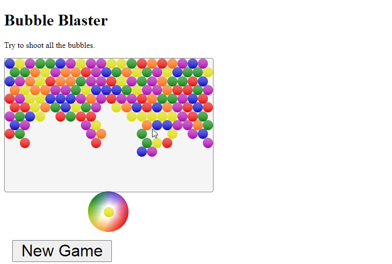 Simple Bubble Blaster Game in JavaScript Free Source Code | SourceCodester